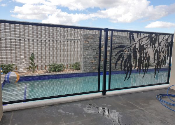 Pool Perf decorative pool fencing perforated mesh